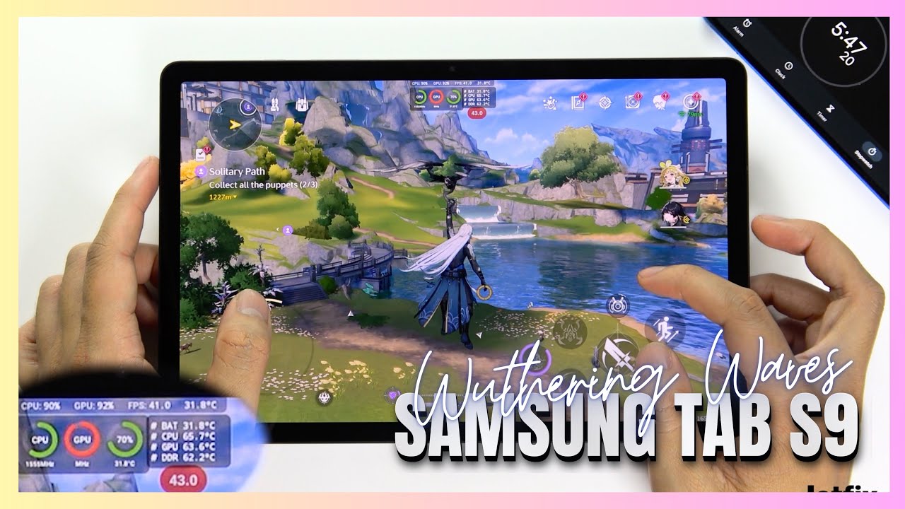 Samsung Tab S9 Wuthering Waves Gaming test Update | Snapdragon 8 Gen 2 ...