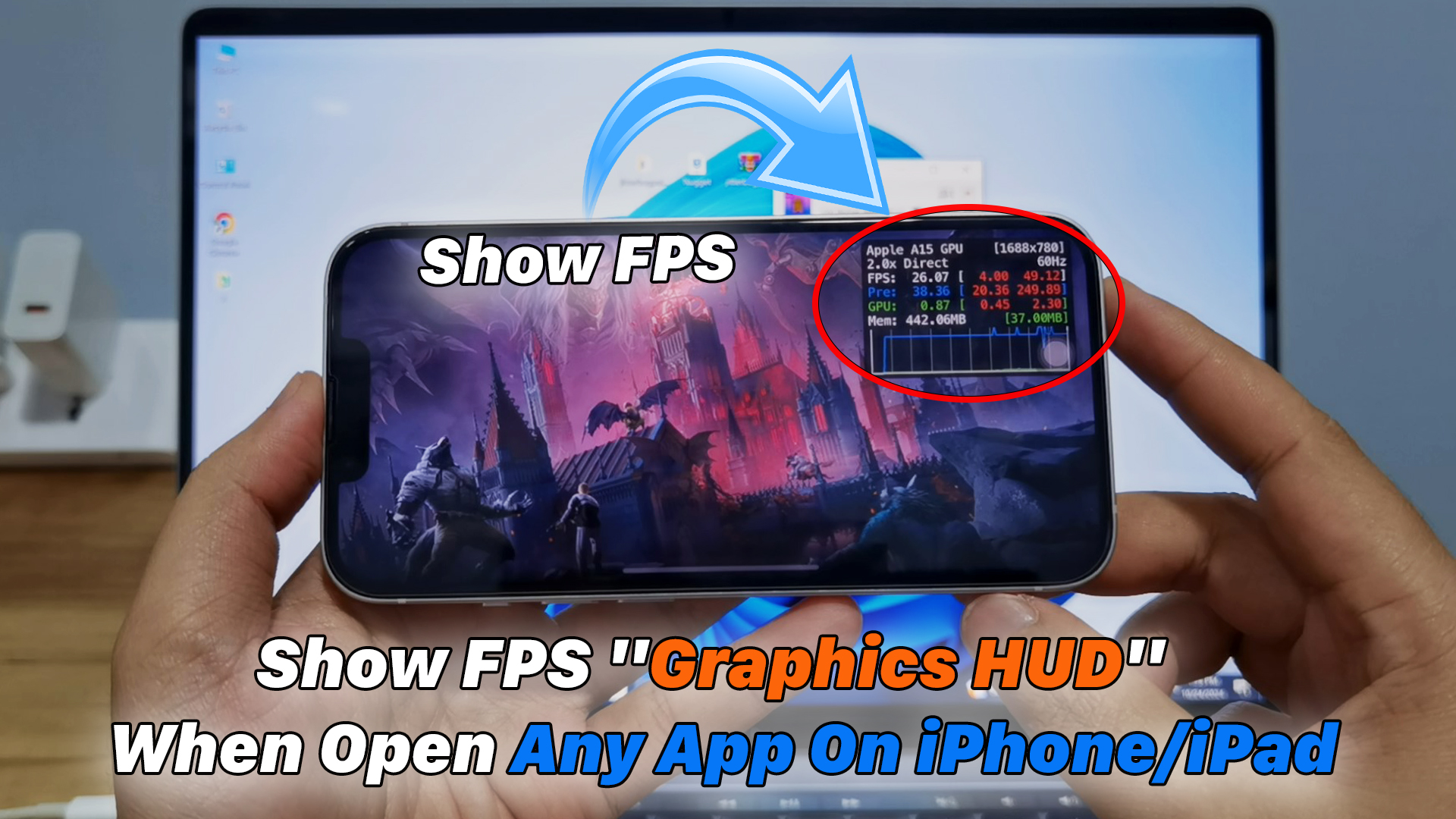 How To Enable Show FPS "Graphics HUD" When Open Any App On iPhone/iPad ...