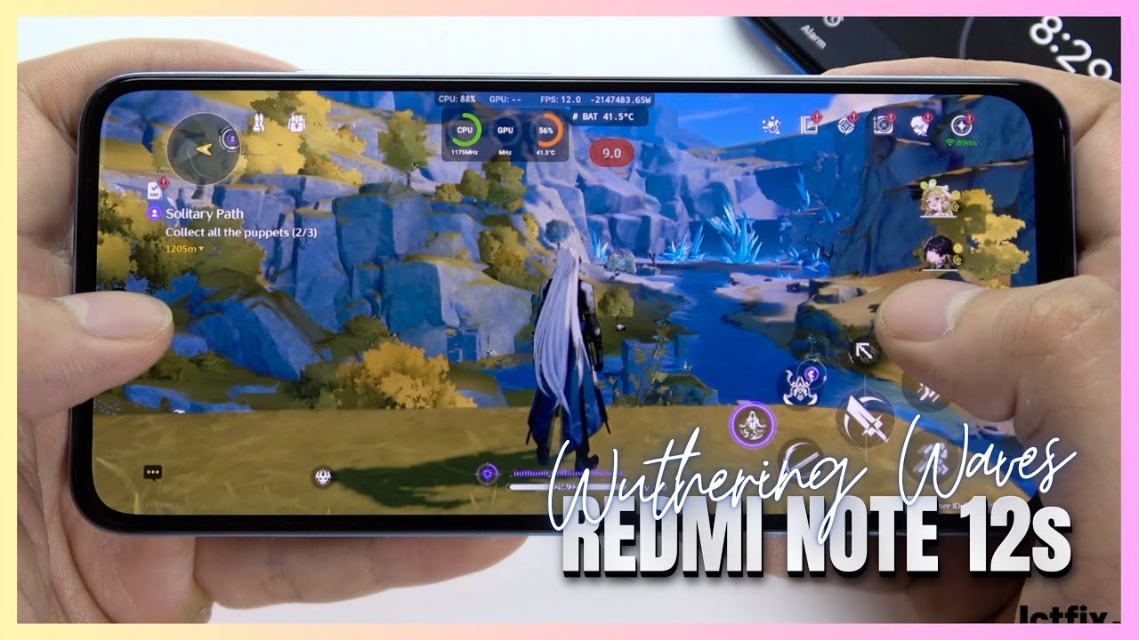 Redmi Note 12s Wuthering Waves Gaming test | Helio G96, 90Hz Display ...