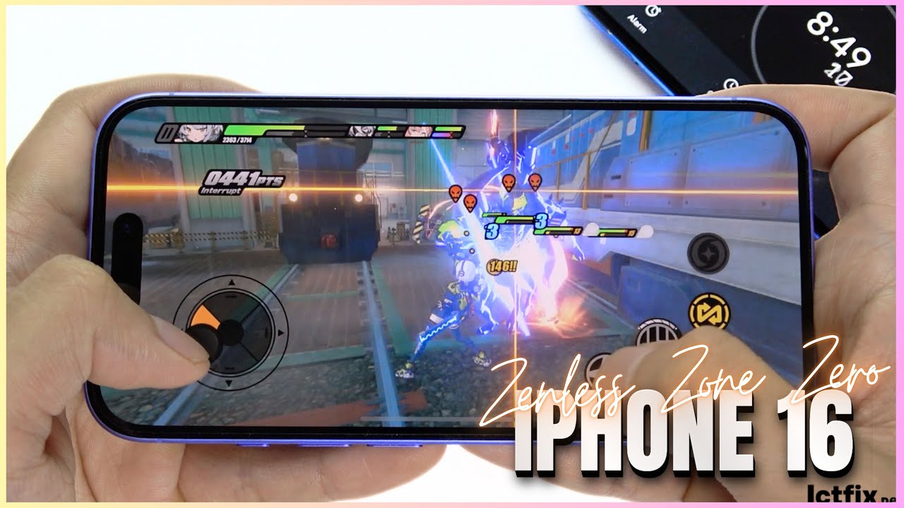 iPhone 16 Zenless Zone Zero Gaming test | Apple A18 - ICTfix