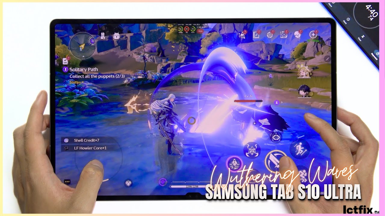 Samsung Tab S10 Ultra Wuthering Waves Gaming test | Dimensity 9300 ...