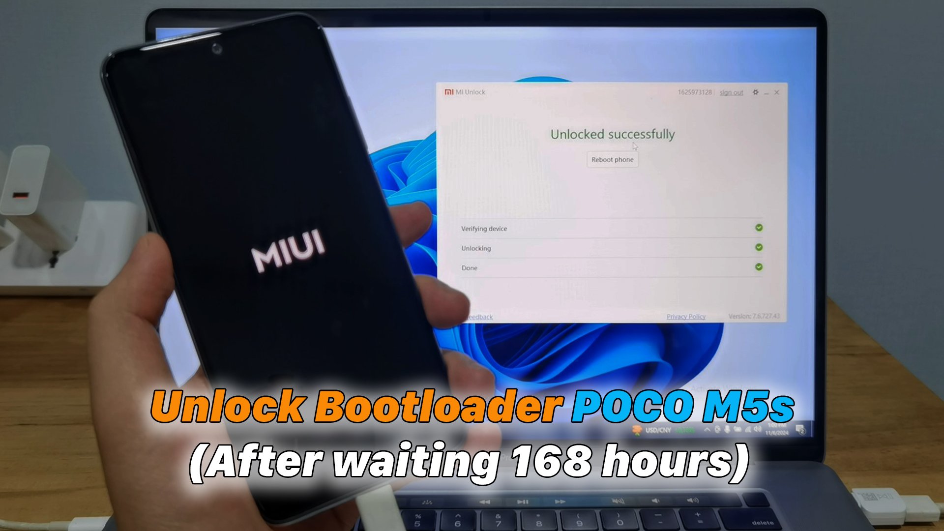 Unlock Bootloader POCO M5s (After waiting 168 hours) - ICTfix
