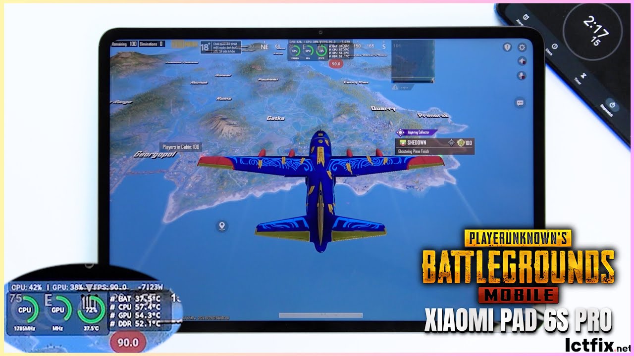 Xiaomi Pad 6s Pro PUBG Mobile Gaming test | Snapdragon 8 Gen 2, 144Hz ...
