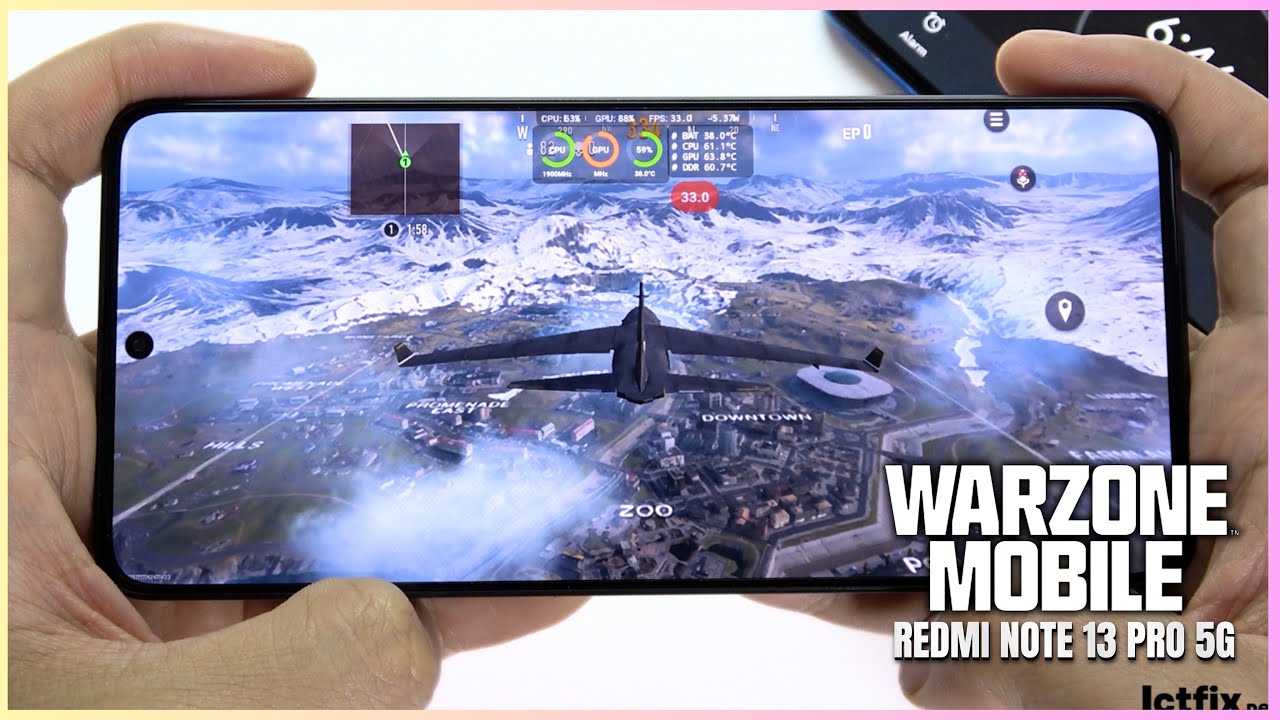 Redmi Note 13 Pro 5G Call of Duty Warzone Mobile Gaming test Update ...