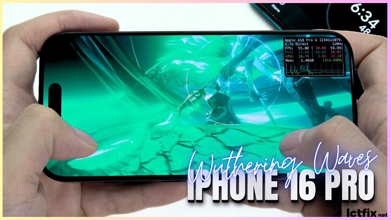iPhone 16 Pro Wuthering Waves Gaming test | Apple A18 Pro, 120Hz ...