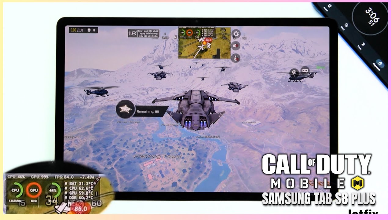 Samsung Tab S8 Plus Call of Duty Mobile Gaming test CODM Update ...