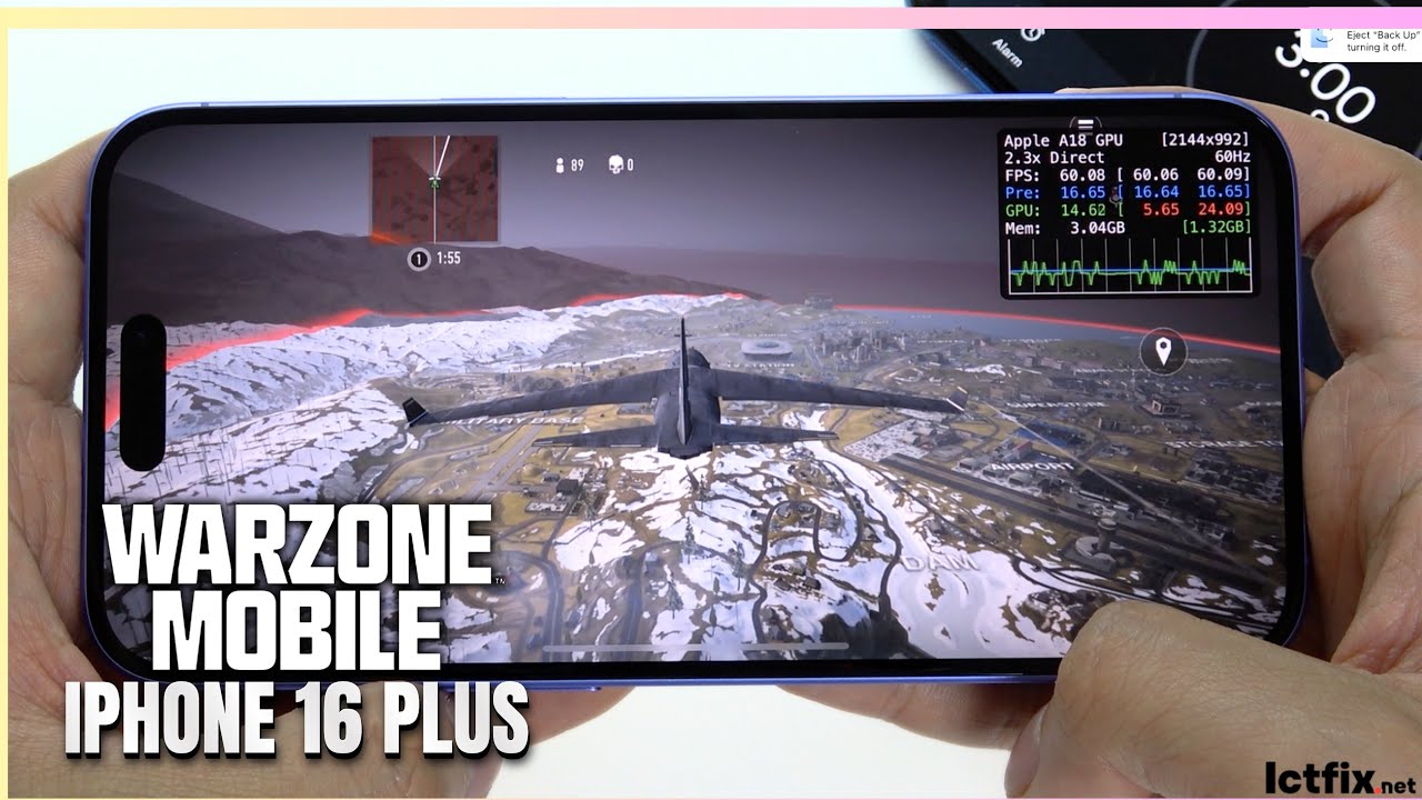 iPhone 16 Plus Call of Duty Warzone Mobile Gaming test | Apple A18 - ICTfix