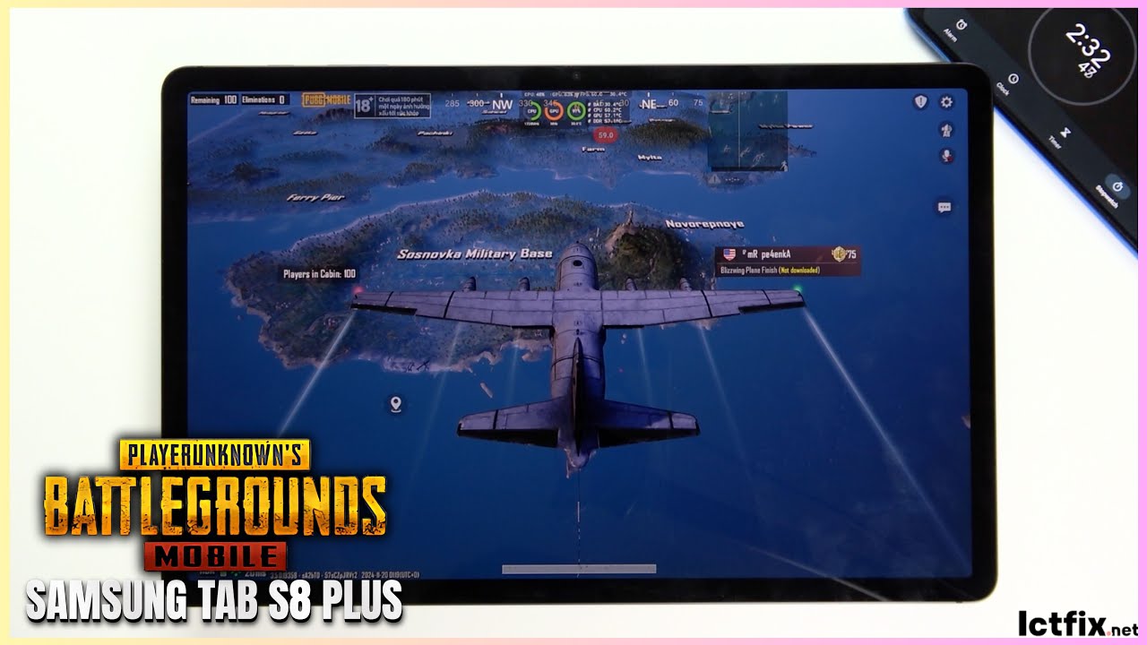 Samsung Tab S8 Plus PUBG Mobile Gaming test Update | Snapdragon 8 Gen 1 ...