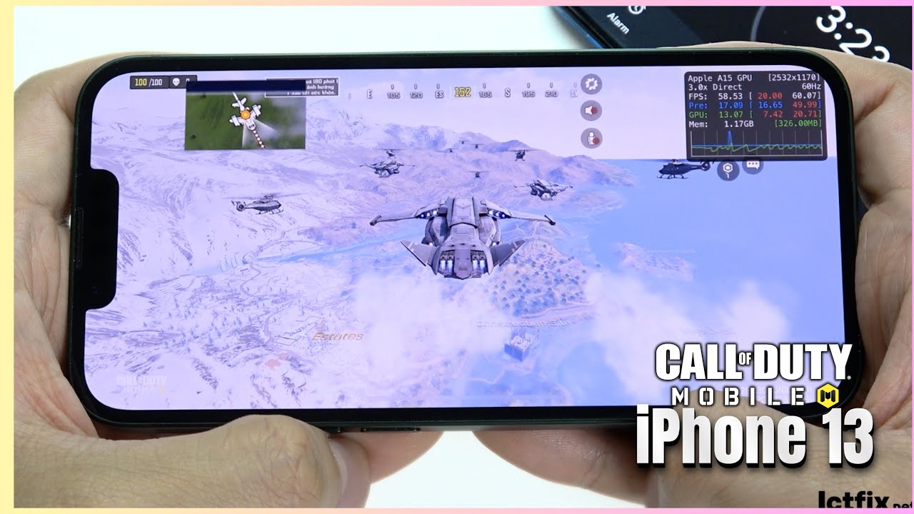 iPhone 13 Call of Duty Mobile Gaming test CODM Update | Apple A15 - ICTfix