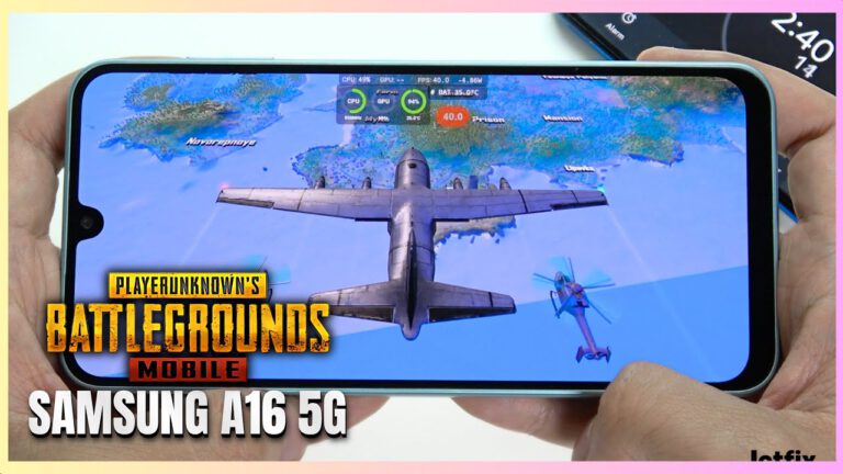 Samsung Galaxy A16 5G PUBG Mobile Gaming test | Dimensity 6300 , 90Hz ...