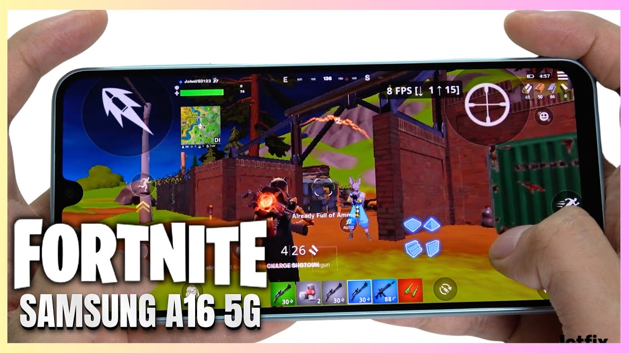 Samsung Galaxy A16 5G Fortnite Mobile Gaming test | Dimensity 6300 ...