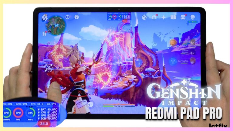 Redmi Pad Pro Genshin Impact Gaming test Update | Snapdragon 7s Gen 2 ...