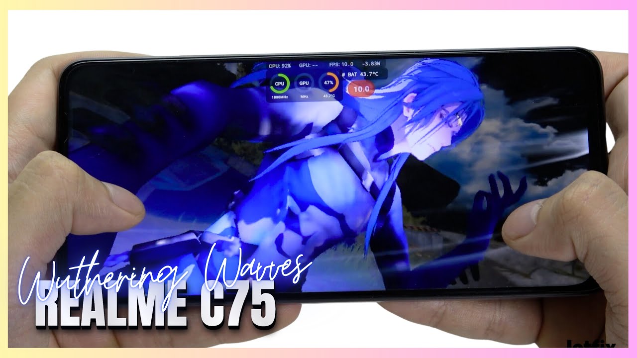 Realme C75 Wuthering Waves Gaming test | Helio G92 Max, 90Hz Display ...