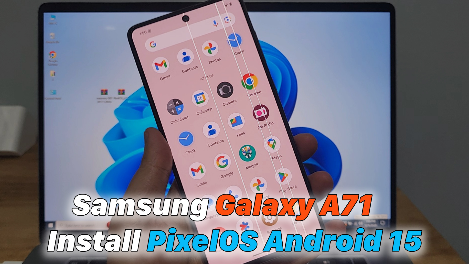 Samsung Galaxy A71 Install PixelOS Android 15 - ICTfix