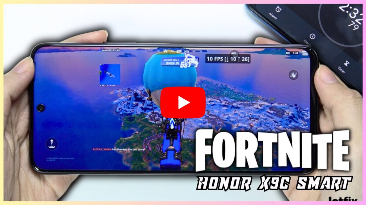 Honor X9c Smart Fortnite Mobile Gaming test | Dimensity 7025 Ultra, 120 ...