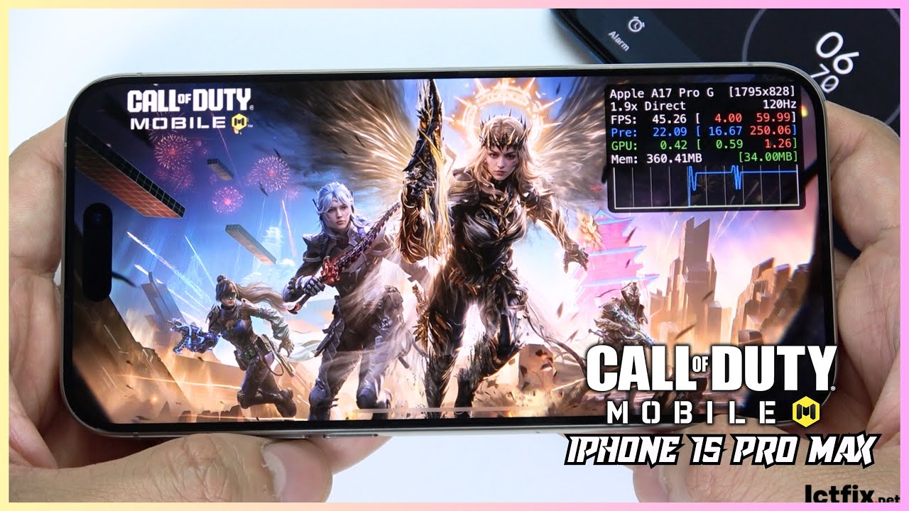 iPhone 15 Pro Max Call of Duty Mobile Gaming test CODM Update - ICTfix