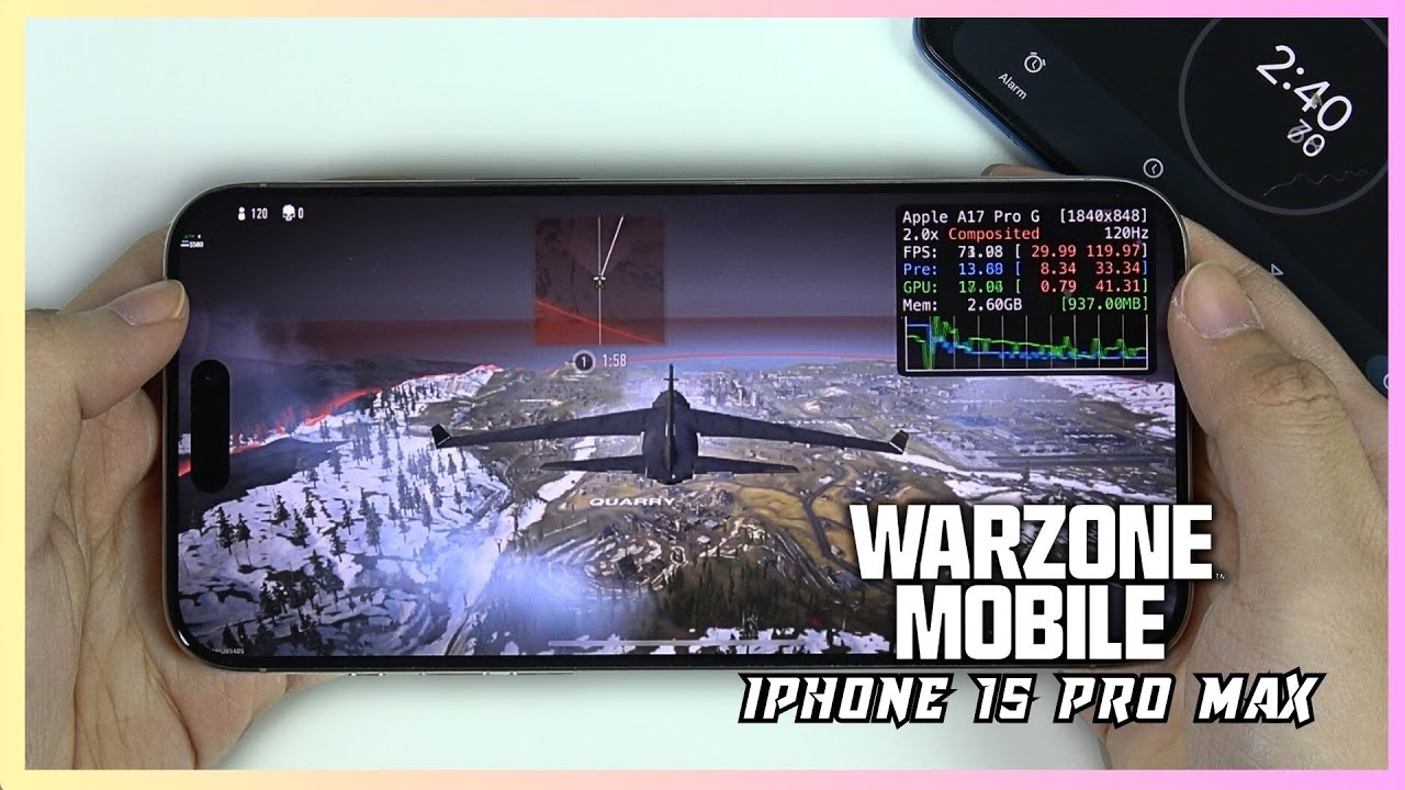 iPhone 15 Pro Max Call of Duty Warzone Mobile Gaming test Update - ICTfix