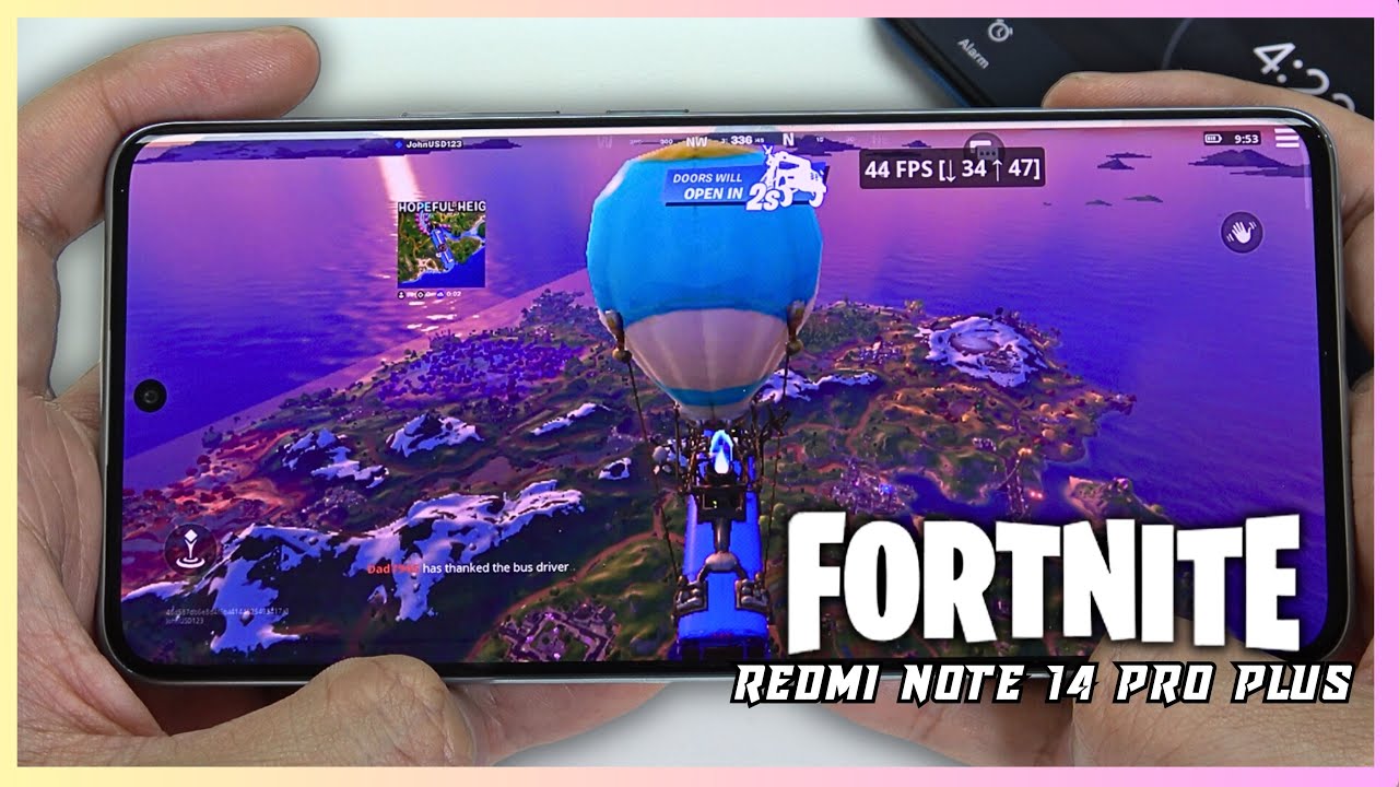 Redmi Note 14 Pro Plus Fortnite Mobile Gaming test | Snapdragon 7s Gen ...