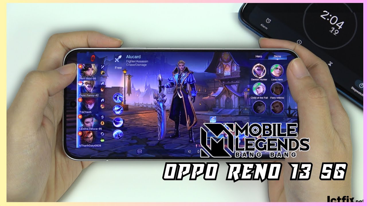 Oppo Reno 13 5G Mobile Legends Gaming test MLBB | Dimensity 8350 - ICTfix
