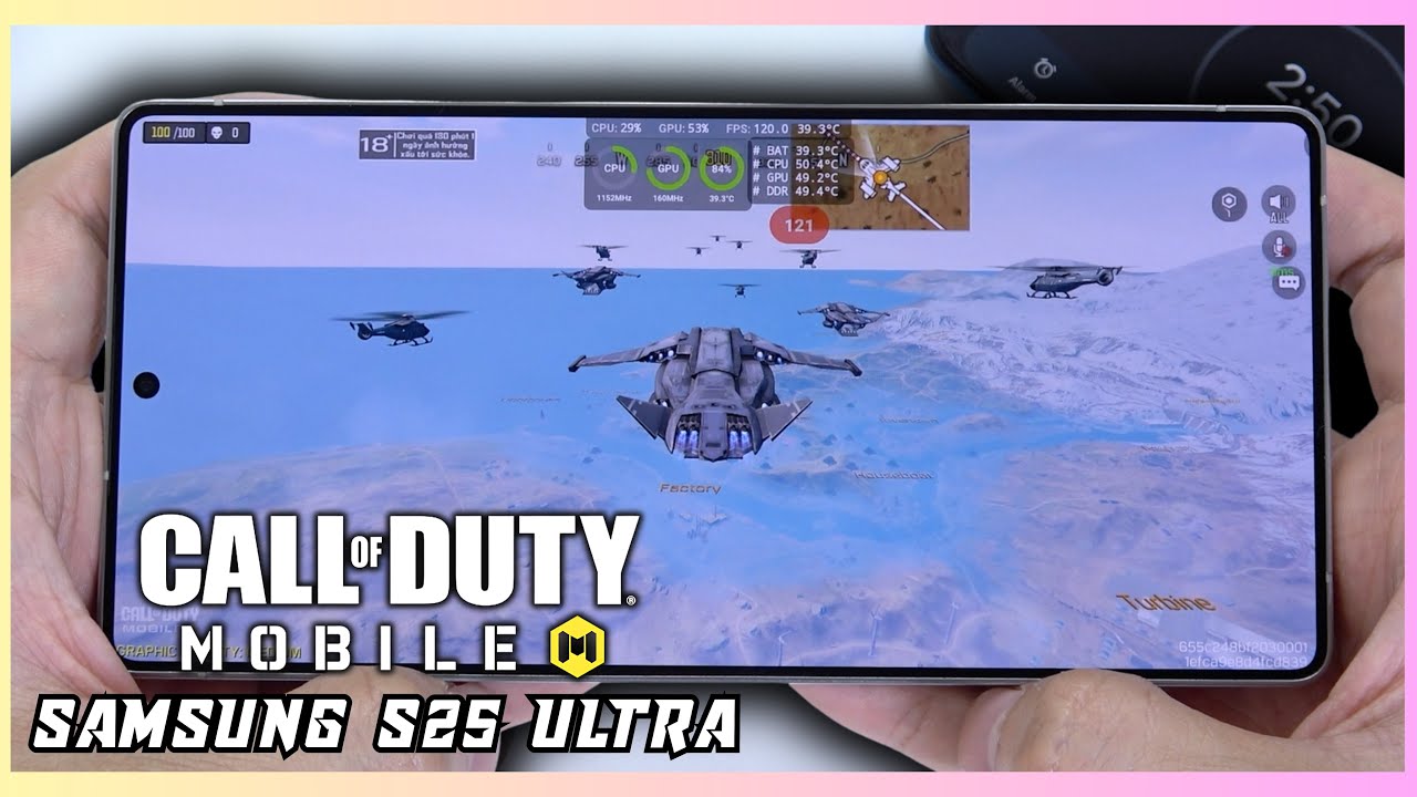 Samsung Galaxy S25 Ultra Call of Duty Mobile Gaming test CODM ...