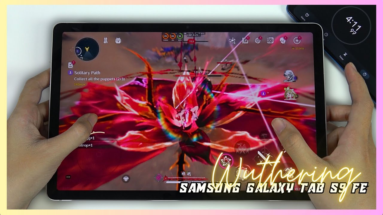 Samsung Tab S9 FE Wuthering Waves Gaming test Update | Exynos 1380 - ICTfix