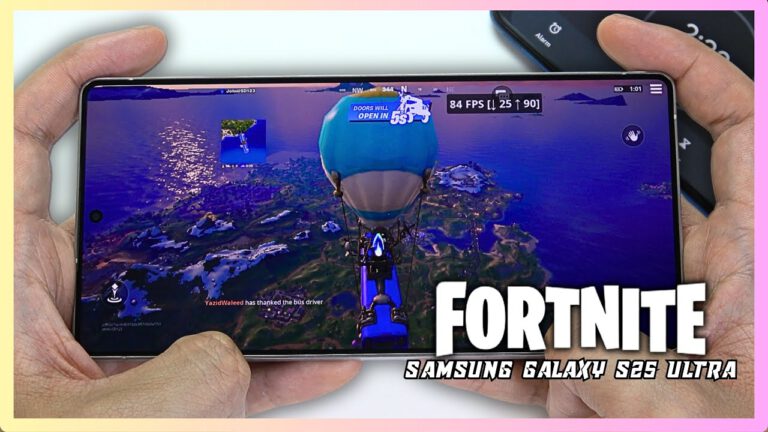 Samsung Galaxy S25 Ultra Fortnite Mobile Gaming test | Snapdragon 8 ...