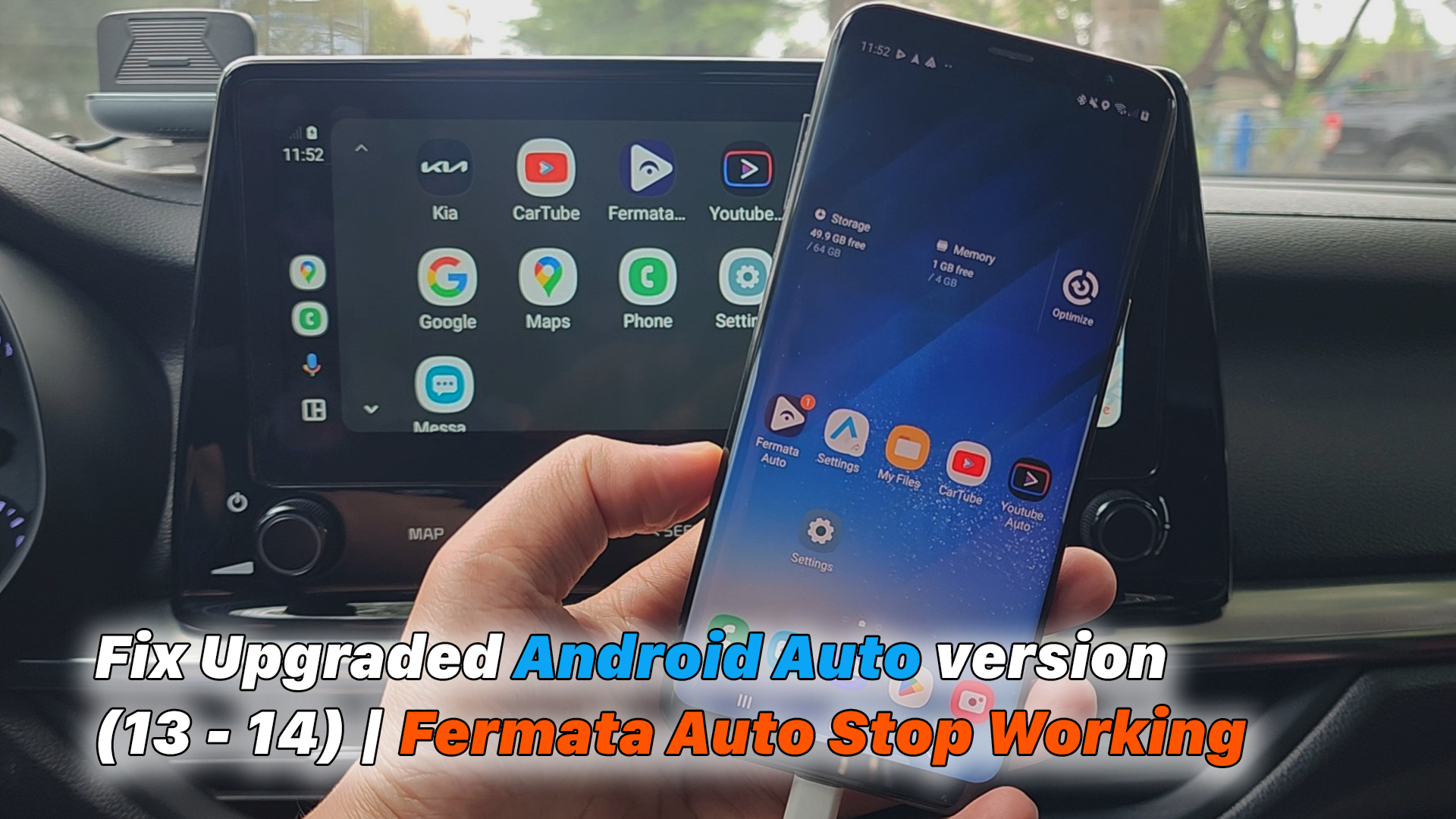 Fix Upgraded Android Auto version (13 - 14) | Fermata Auto Stop Working - ICTfix