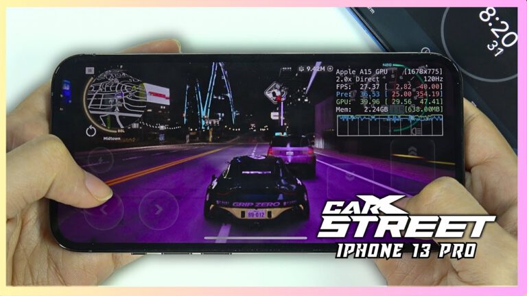 iPhone 13 Pro CarX Street Gaming test Update | Apple A15 Bionic - ICTfix