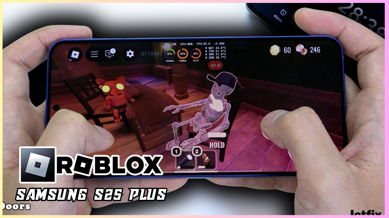 Samsung Galaxy S25 Plus Roblox Gaming test | Blox Fruit, Doors - ICTfix
