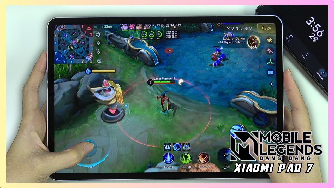 Xiaomi Pad 7 Mobile Legends Gaming test MLBB | Snapdragon 7+ Gen 3 - ICTfix