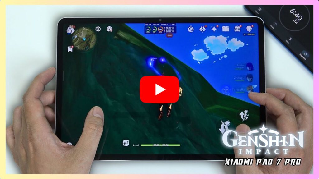 Xiaomi Pad 7 Pro Genshin Impact Gaming test | Snapdragon 8s Gen 3 - ICTfix