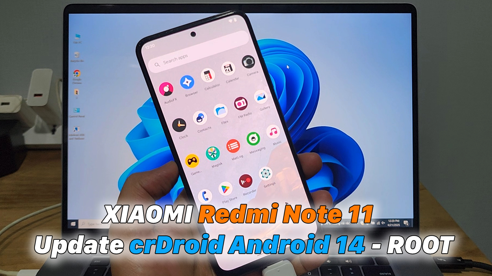 XIAOMI Redmi Note 11 Update crDroid Android 14 - ROOT - ICTfix