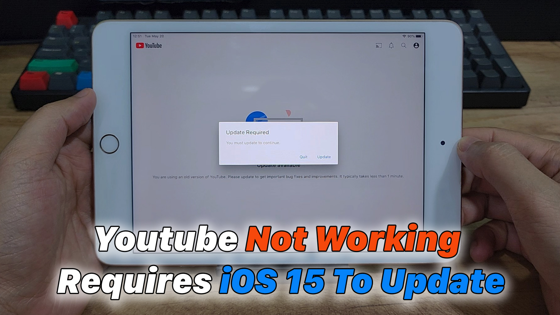 Youtube Not Working Requires iOS 15 To Update - ICTfix