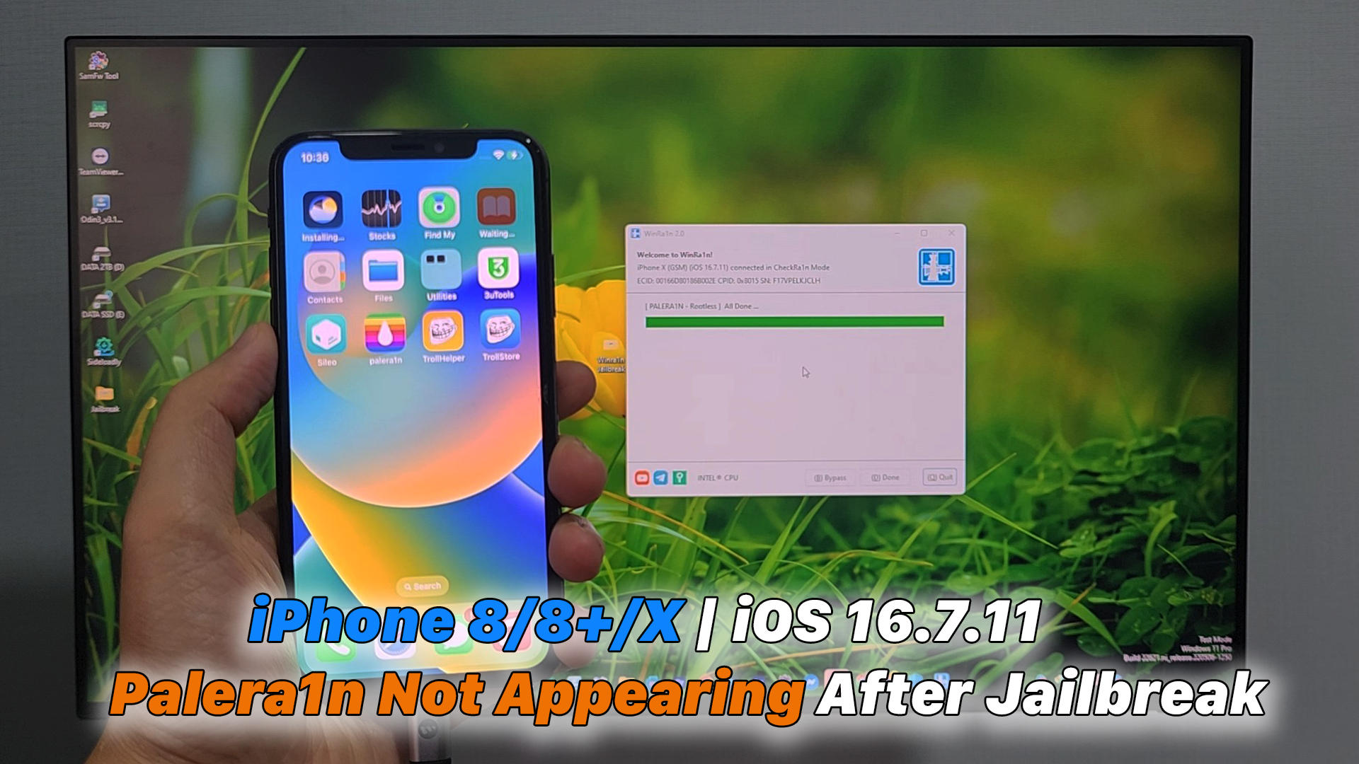 Palera1n App Not Appearing After Jailbreak Finished - iPhone 8/8+/X | 16.7.11 - ICTfix