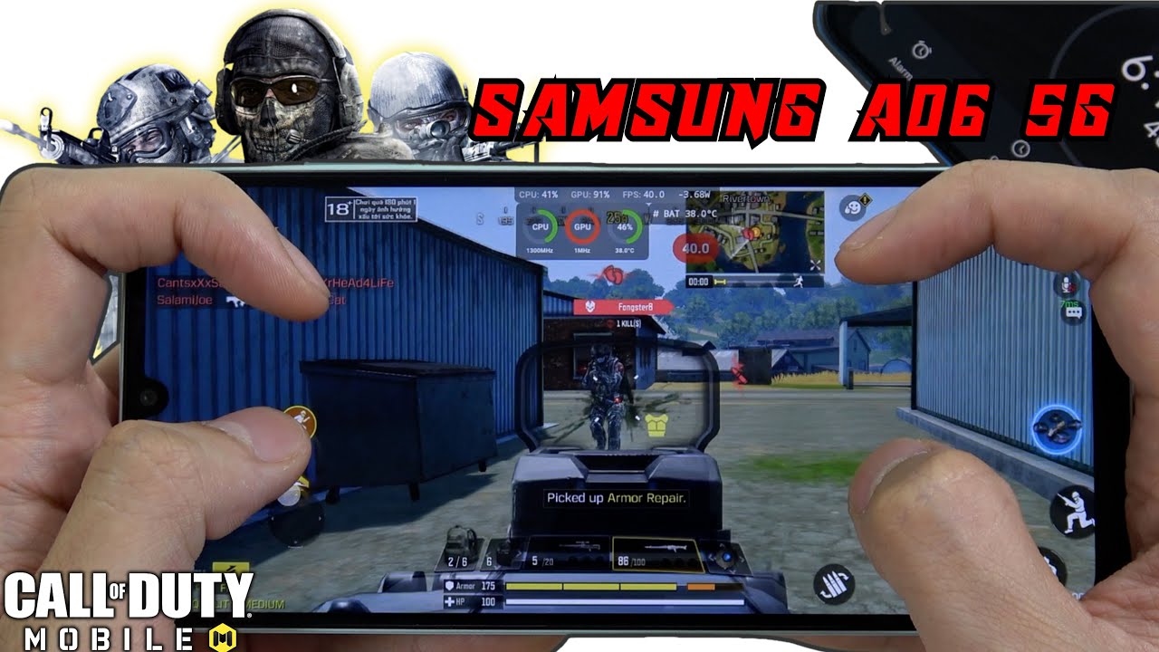 Samsung Galaxy A06 5G Call of Duty Mobile Gaming test CODM - ICTfix