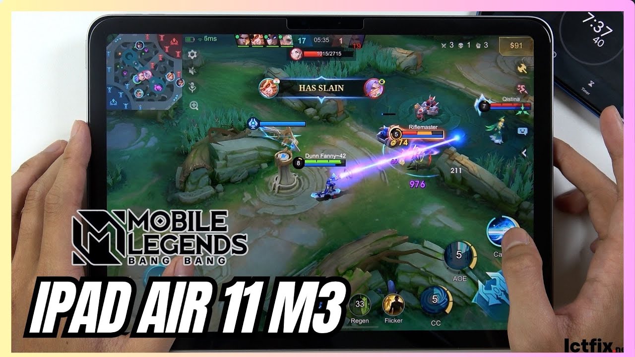 iPad Air M3 Mobile Legends Gaming test MLBB | Apple M3 - ICTfix
