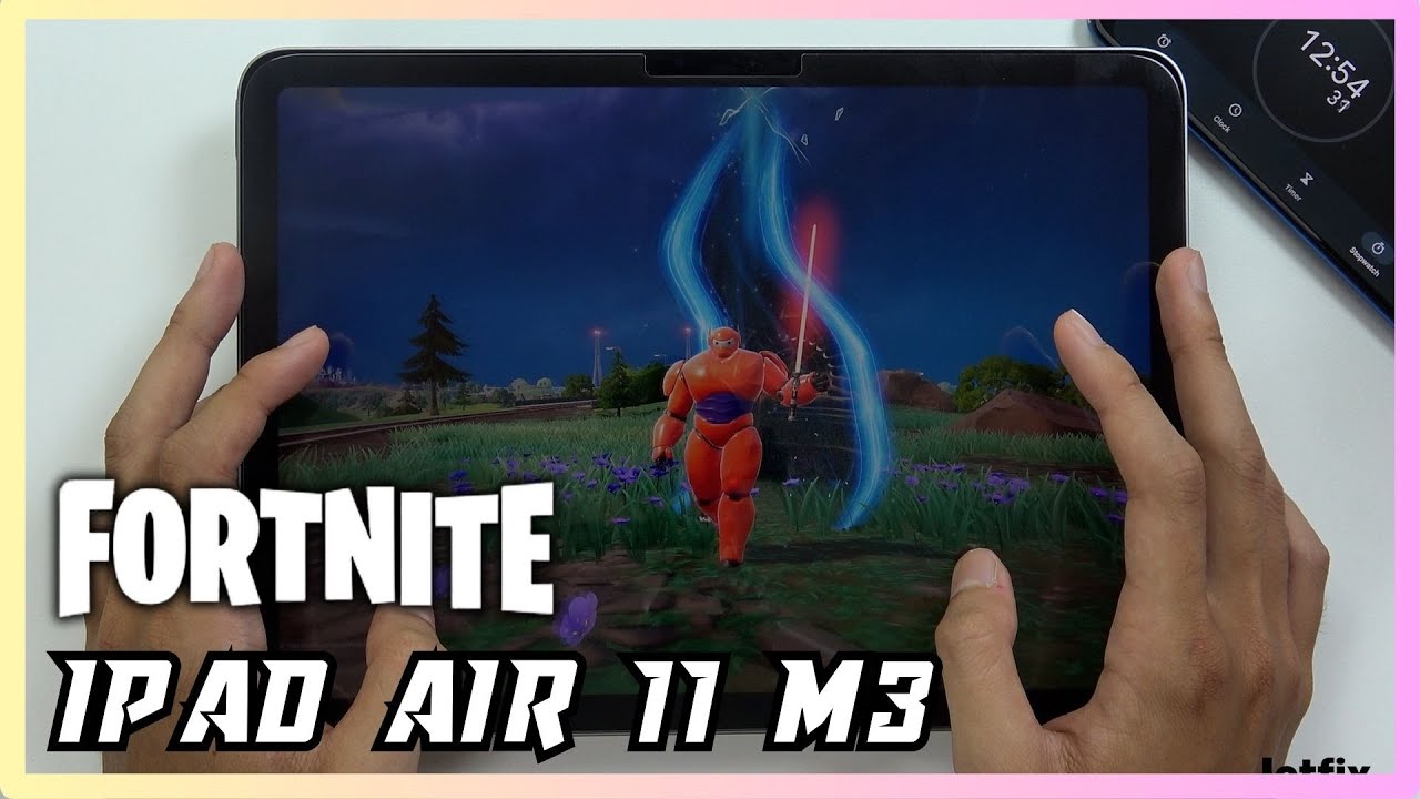 iPad Air M3 Fortnite Mobile Gaming test | Apple M3 - ICTfix