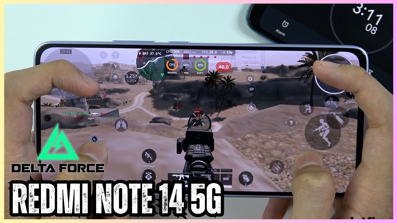 Xiaomi Redmi Note 14 5G Delta Force Gaming test | Dimensity 7025 Ultra ...