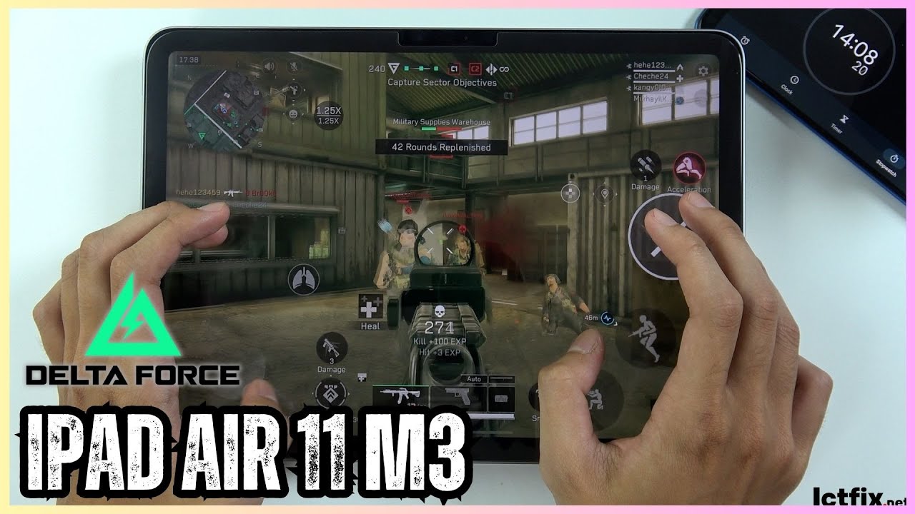 iPad Air M3 Delta Force Gaming test | Apple M3 - ICTfix