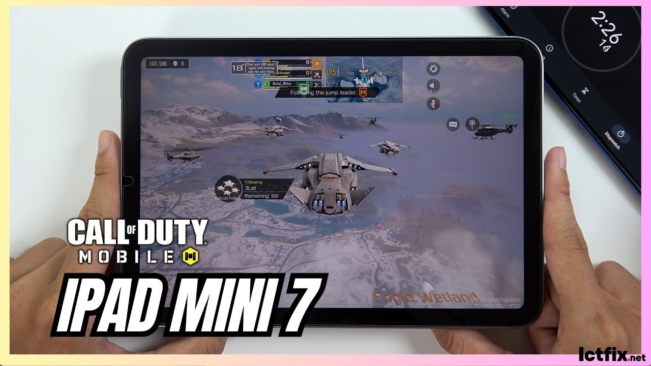 iPad Mini 7 Call of Duty Mobile Gaming test CODM | Apple A17 Pro - ICTfix