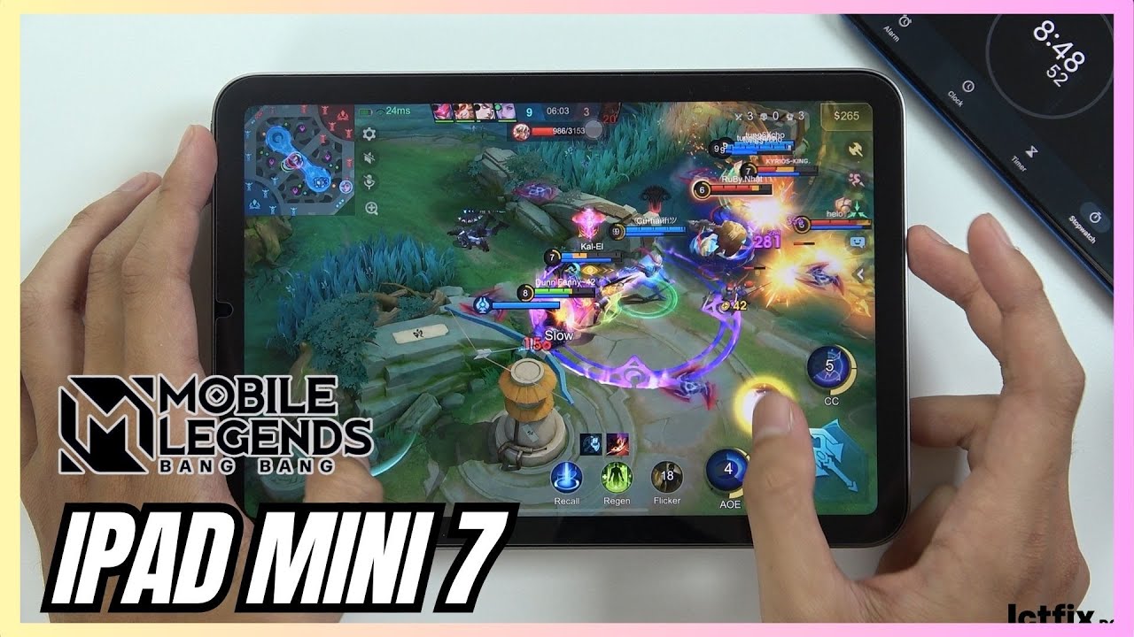 iPad Mini 7 Mobile Legends Gaming test MLBB | Apple A17 Pro - ICTfix