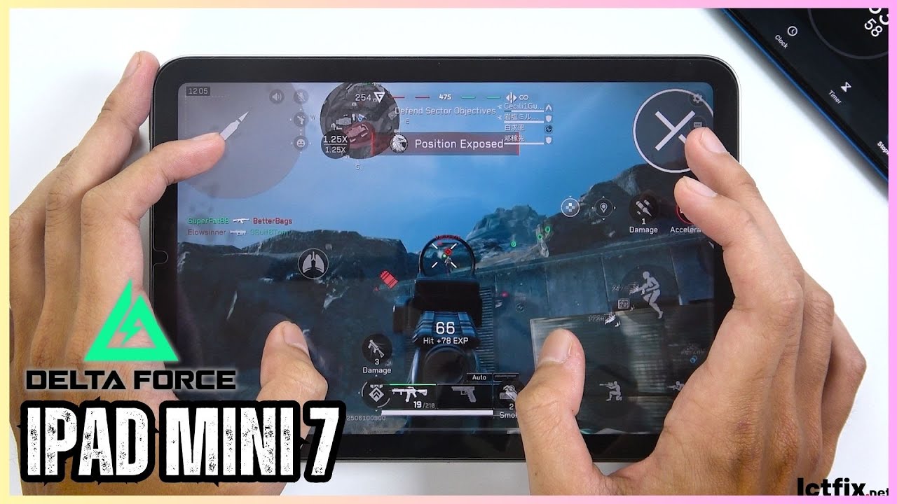 iPad Mini 7 Delta Force Gaming test | Apple A17 Pro - ICTfix