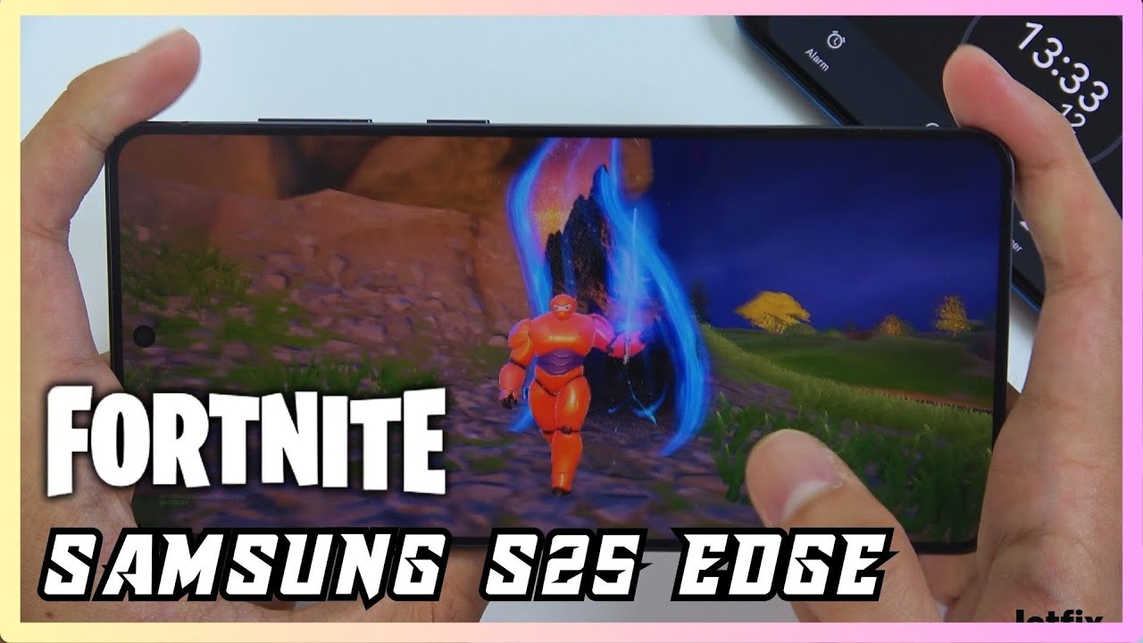 Samsung Galaxy S25 Edge Fortnite Mobile Gaming test | Snapdragon 8 ...