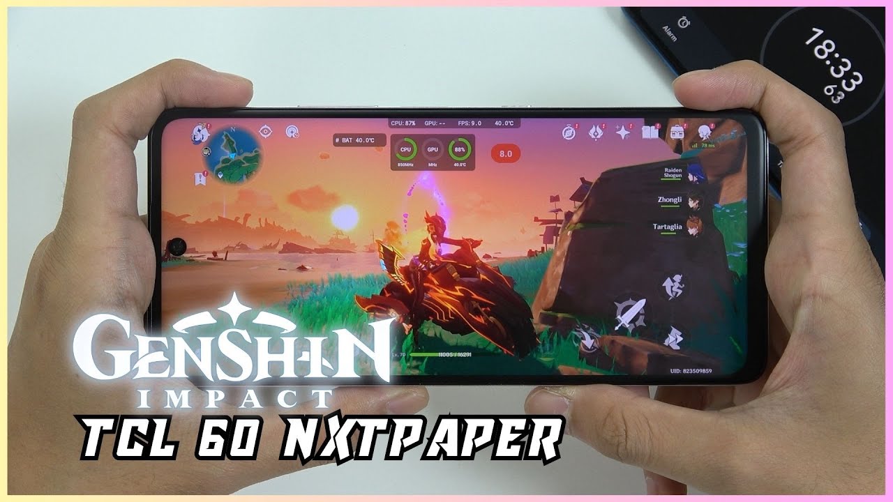 TCL 60 NXTPaper Genshin Impact Gaming test | Helio G92 - ICTfix