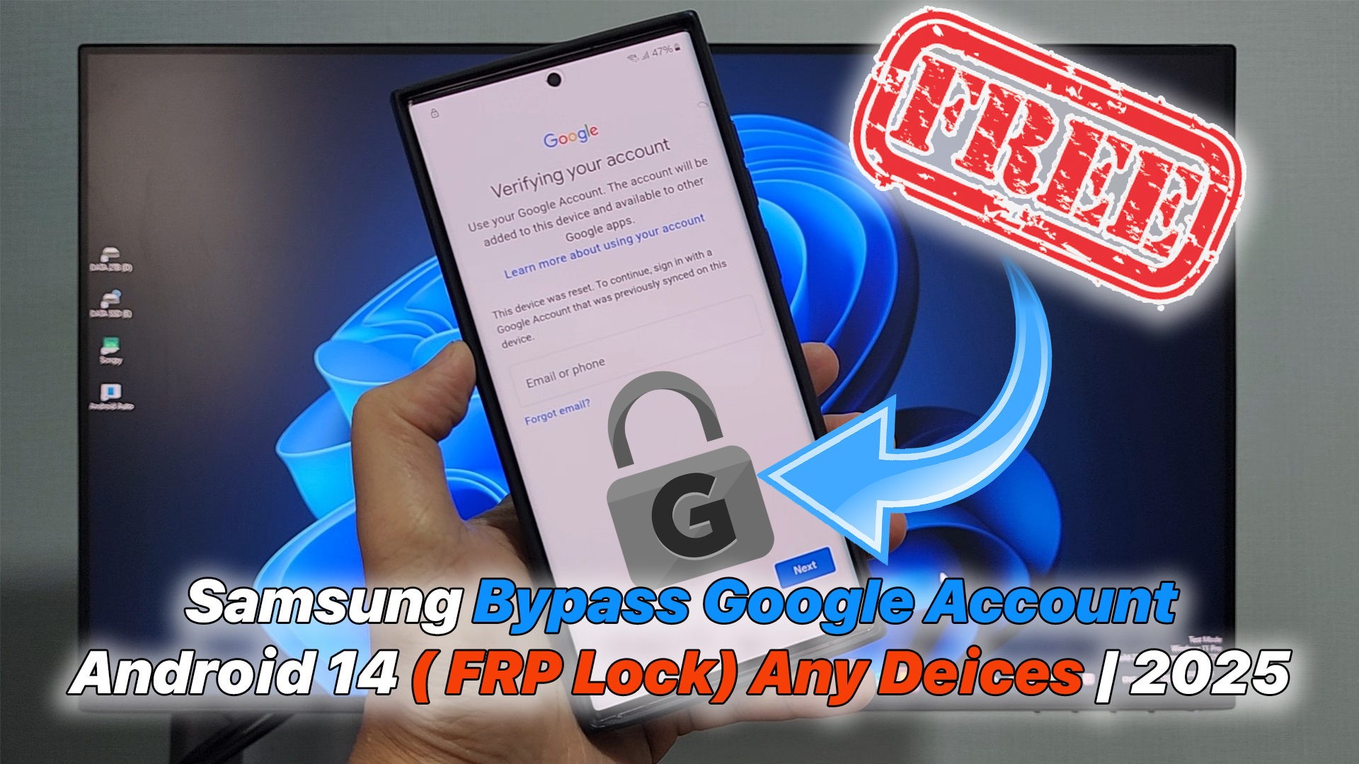 FREE 2025 | Samsung Galaxy Android 14 Bypass Google Account( FRP Lock ...