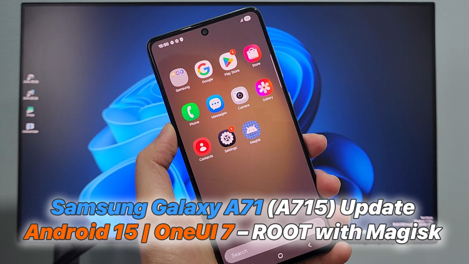Samsung Galaxy A71 (A715) Update Android 15 | OneUI 7 – ROOT with ...