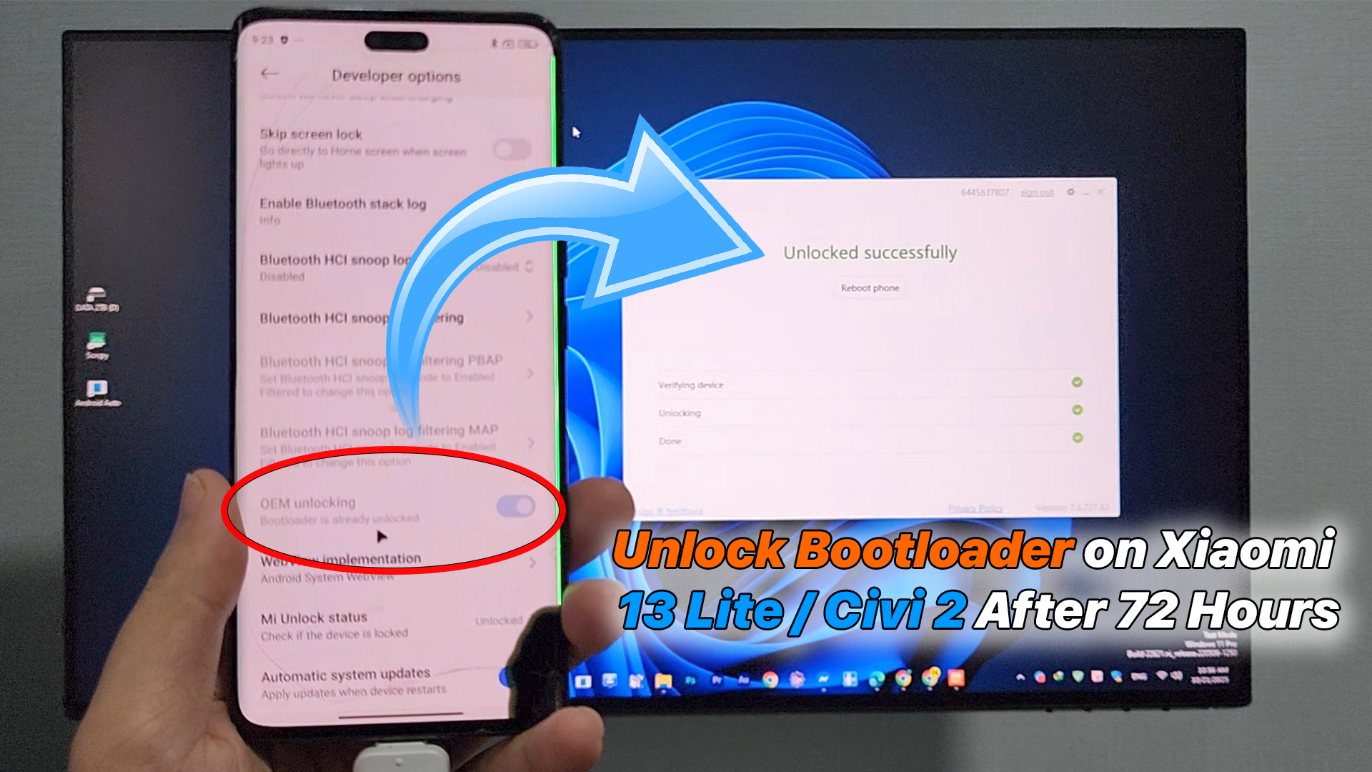 Unlock Bootloader on Xiaomi 13 Lite / Civi 2 After 72 Hours - ICTfix