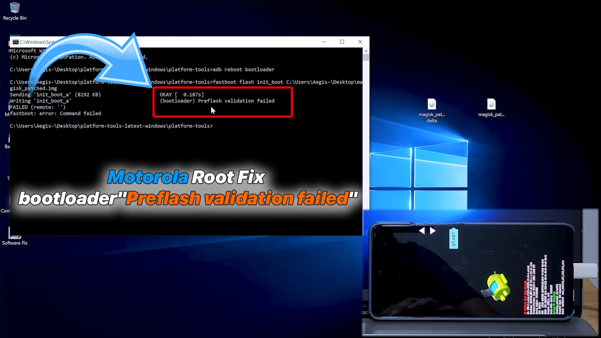 Motorola ROOT Error FIXED "Preflash Validation Failed" Android 14/15/16 ...