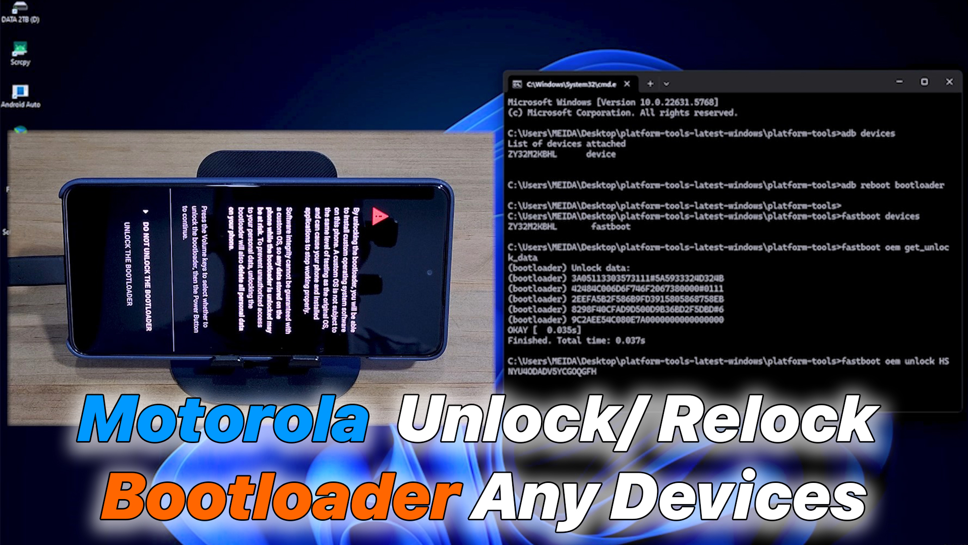 Motorola Unlock / Relock Bootloader on Any Device - ICTfix