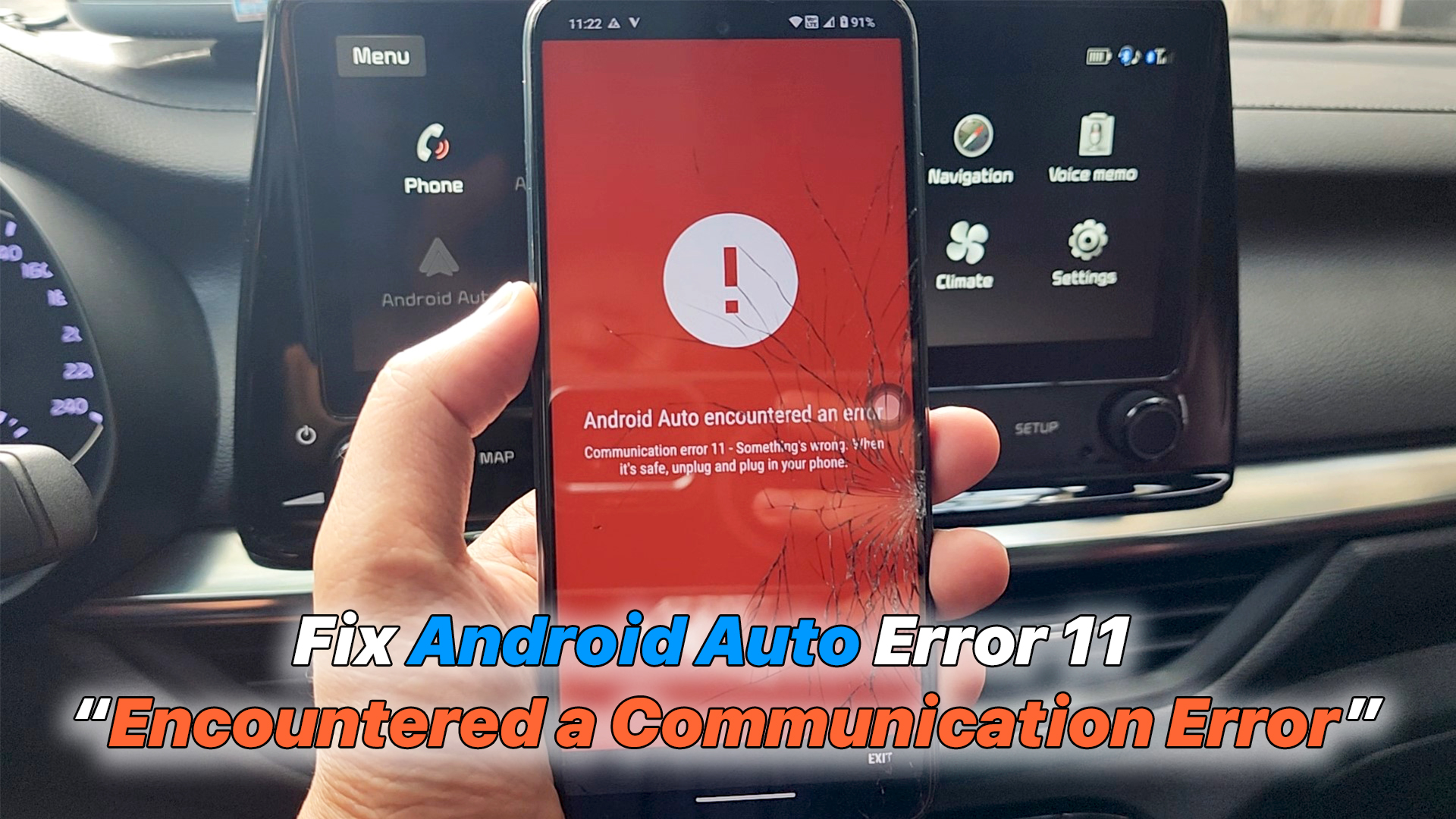 Fix Android Auto Error 11 | Encountered a Communication Error - ICTfix